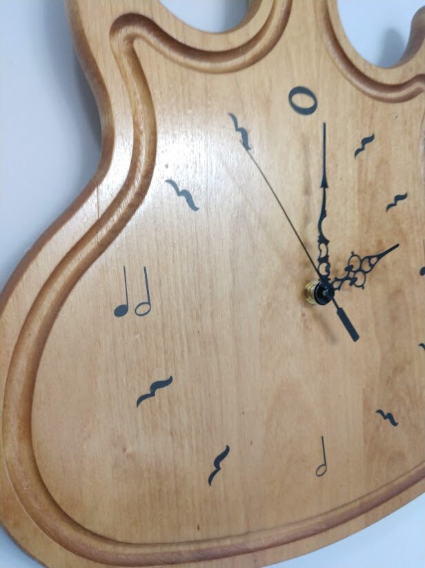 Wooden Guitar Clock Music Clock Gifts for Guitarist - Etsy