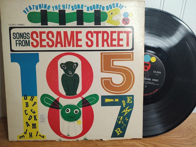 1970 Songs From Sesame Street Vinyl LP 33 - Etsy