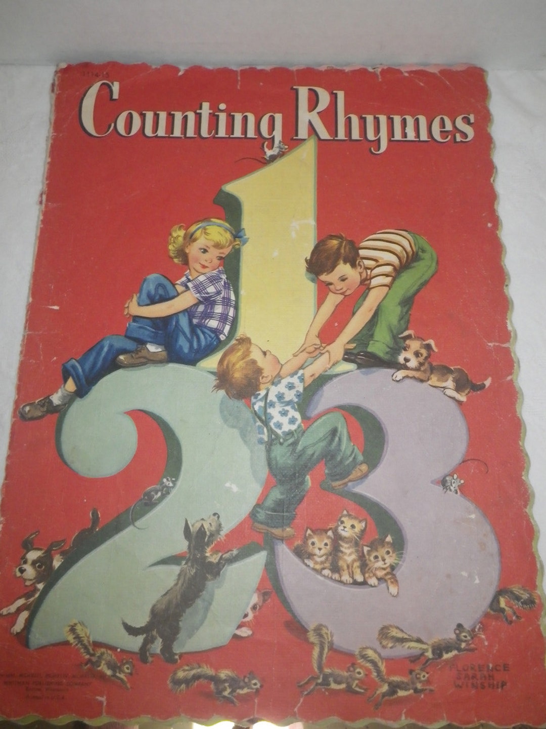 Vintage Whitman Cloth 1949 Counting Rhymes Book - Etsy
