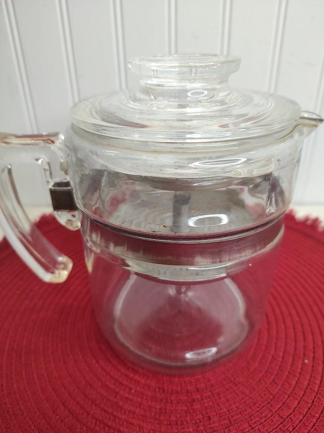 Pyrex Flameware 4 Cup Percolator Coffee Pot - Etsy