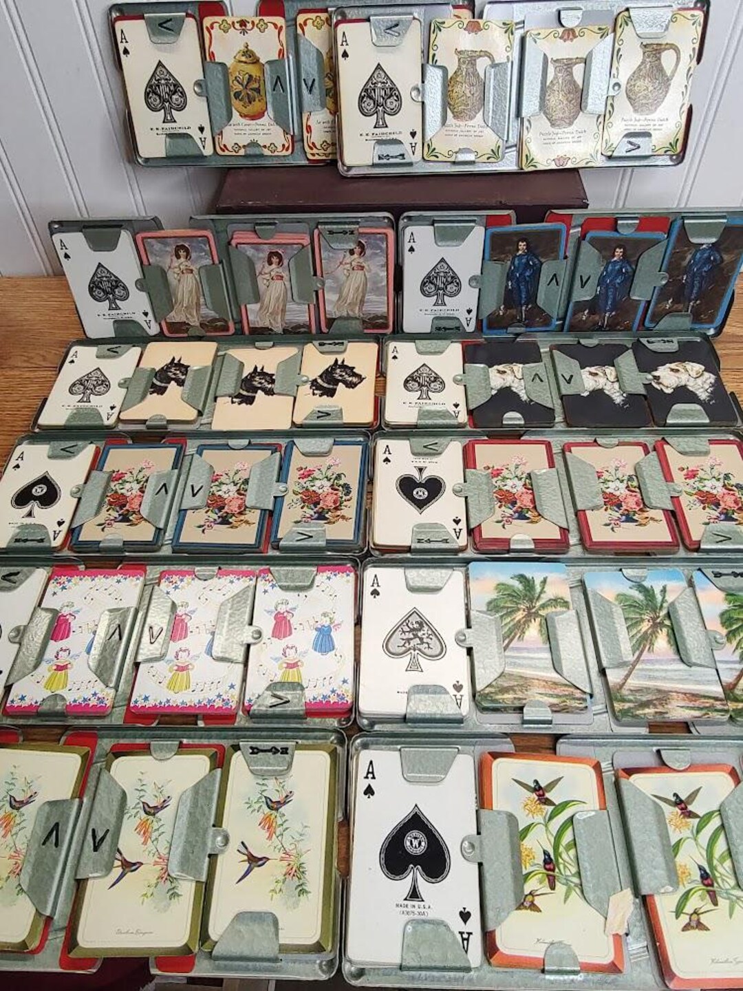 12 Foxcraft Bridge Boards With Cards Boxed Set - Etsy