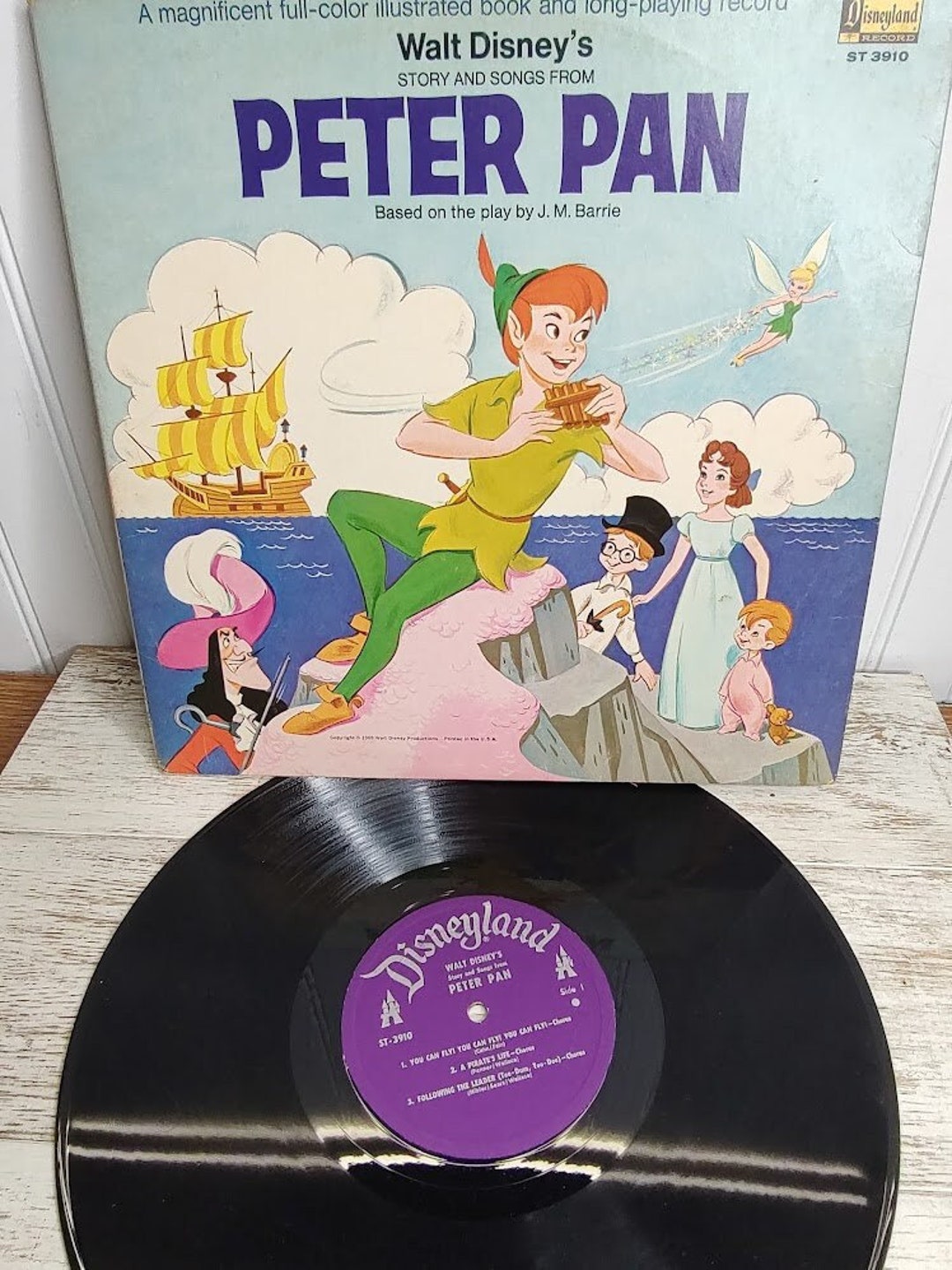 A Walt Disney's Story and Songs From Peter Pan Record and Book ~ Walt ...
