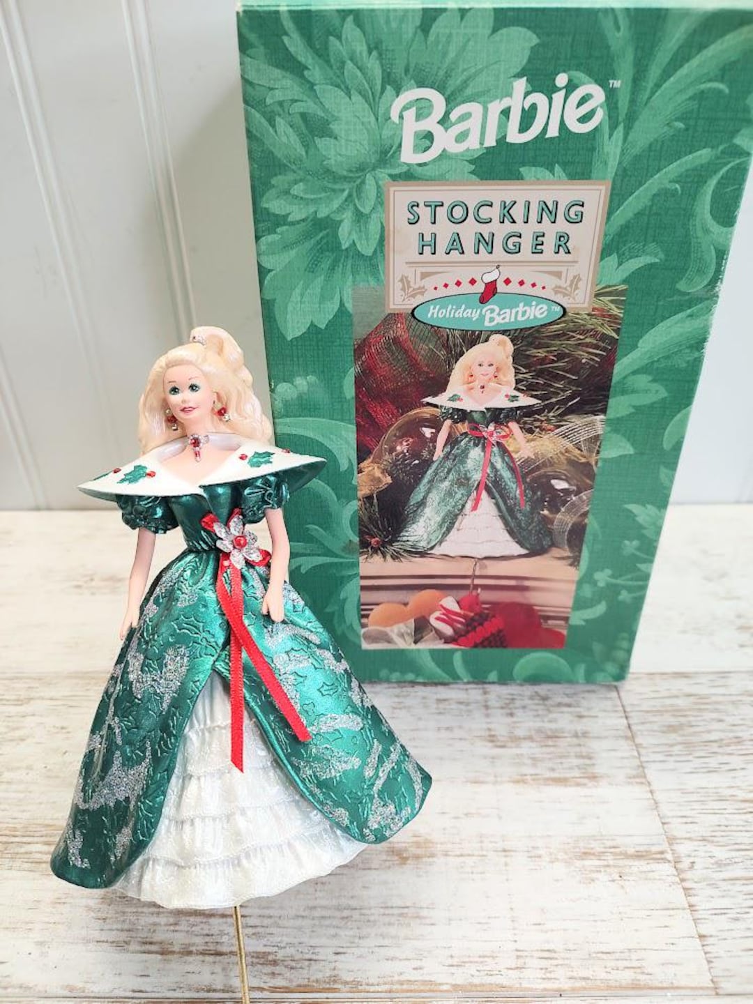 Hallmark Holiday Barbie Stocking Hanger 1996 - Etsy