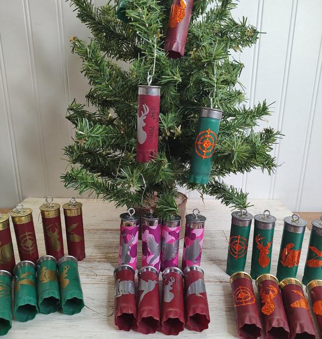 Hunters Christmas Ornaments Set of Four ~ Shotgun Shell Ornament - Etsy