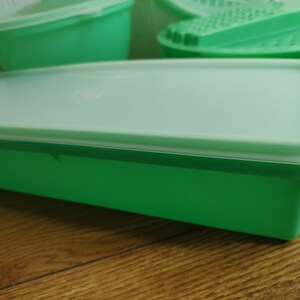 Garden Tupperware Jadite Bundle ~ Thin Stor ~ Lettuce Keeper ~ Strainer ...