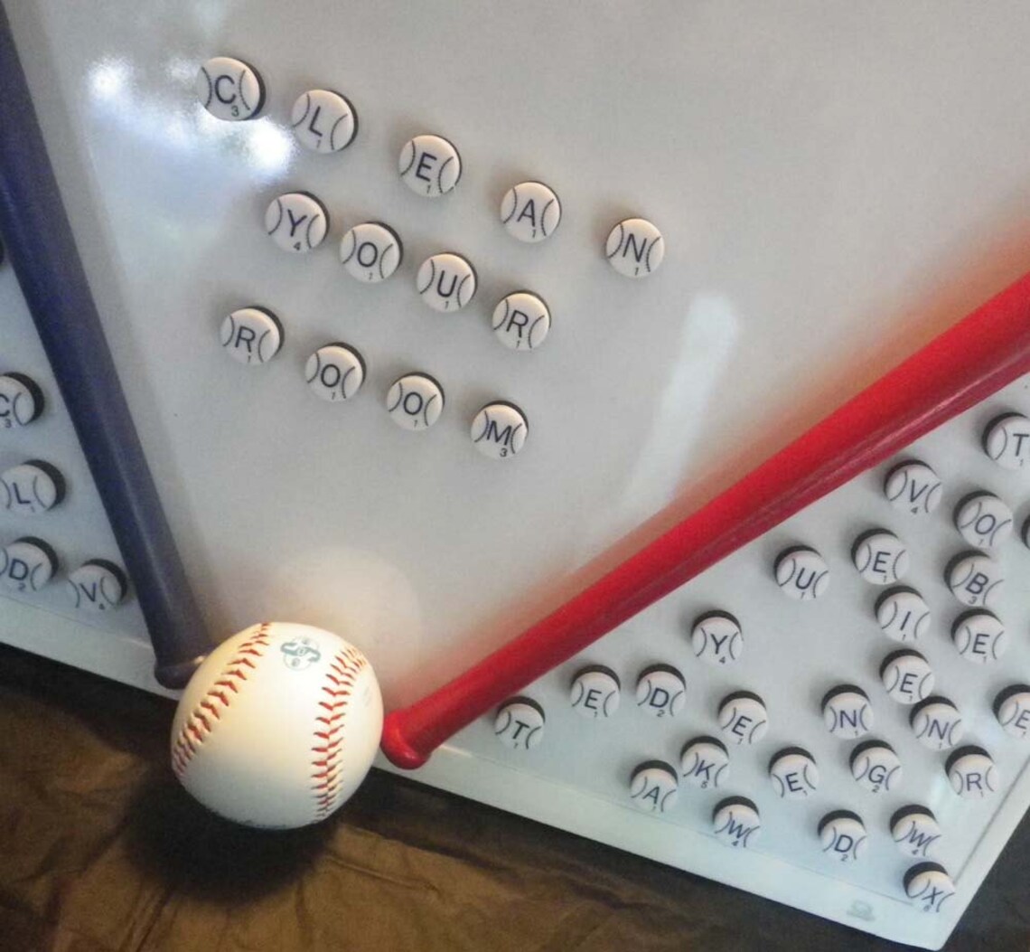 Magnetic Hanging Baseball Themed Message Board - Etsy