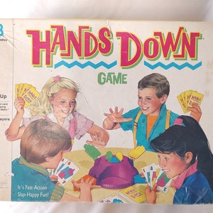 1987 Hands Down Game ~ Family Game Night ~ - Etsy