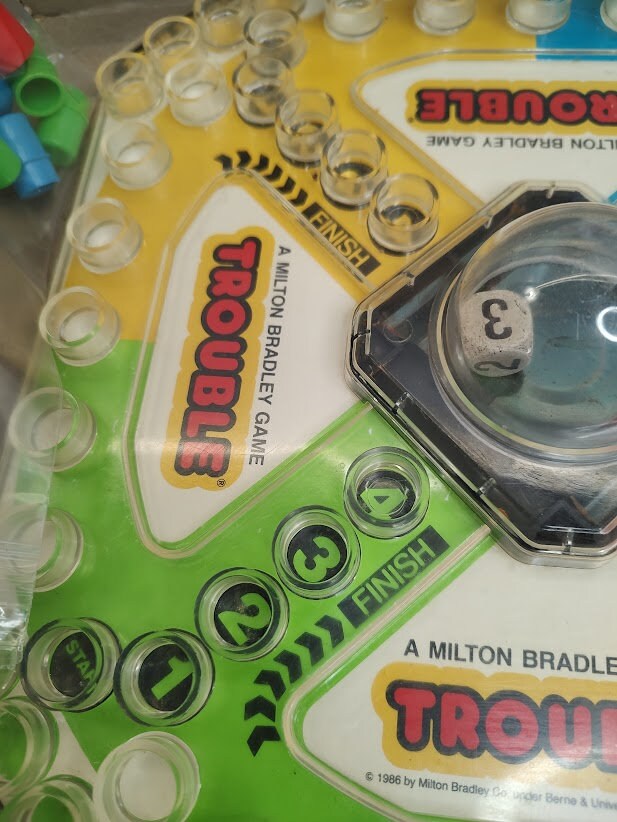 Milton Bradley TROUBLE Pop-o-matic Game 1986 ~ Vintage Game Night ...