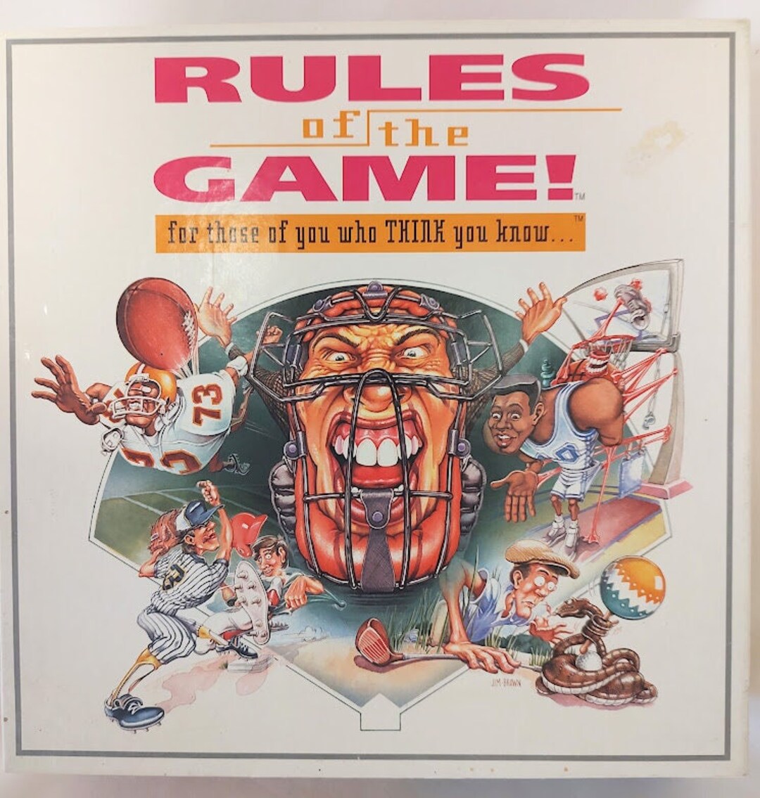 Rules of the Game for Those of You Who THINK You Know.sports Board Game ...