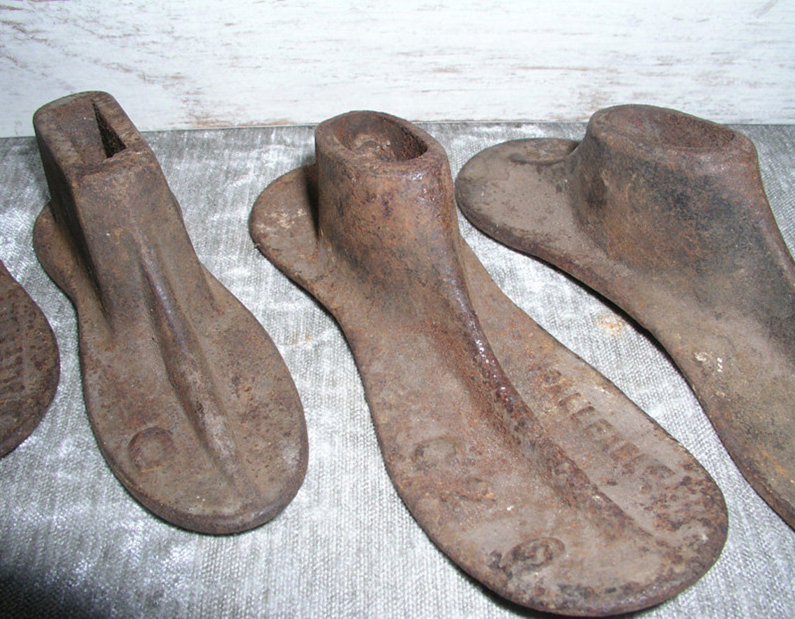 Vintage Cobblers Cast Iron Boot Shoe Mold Forms Primitive | Etsy