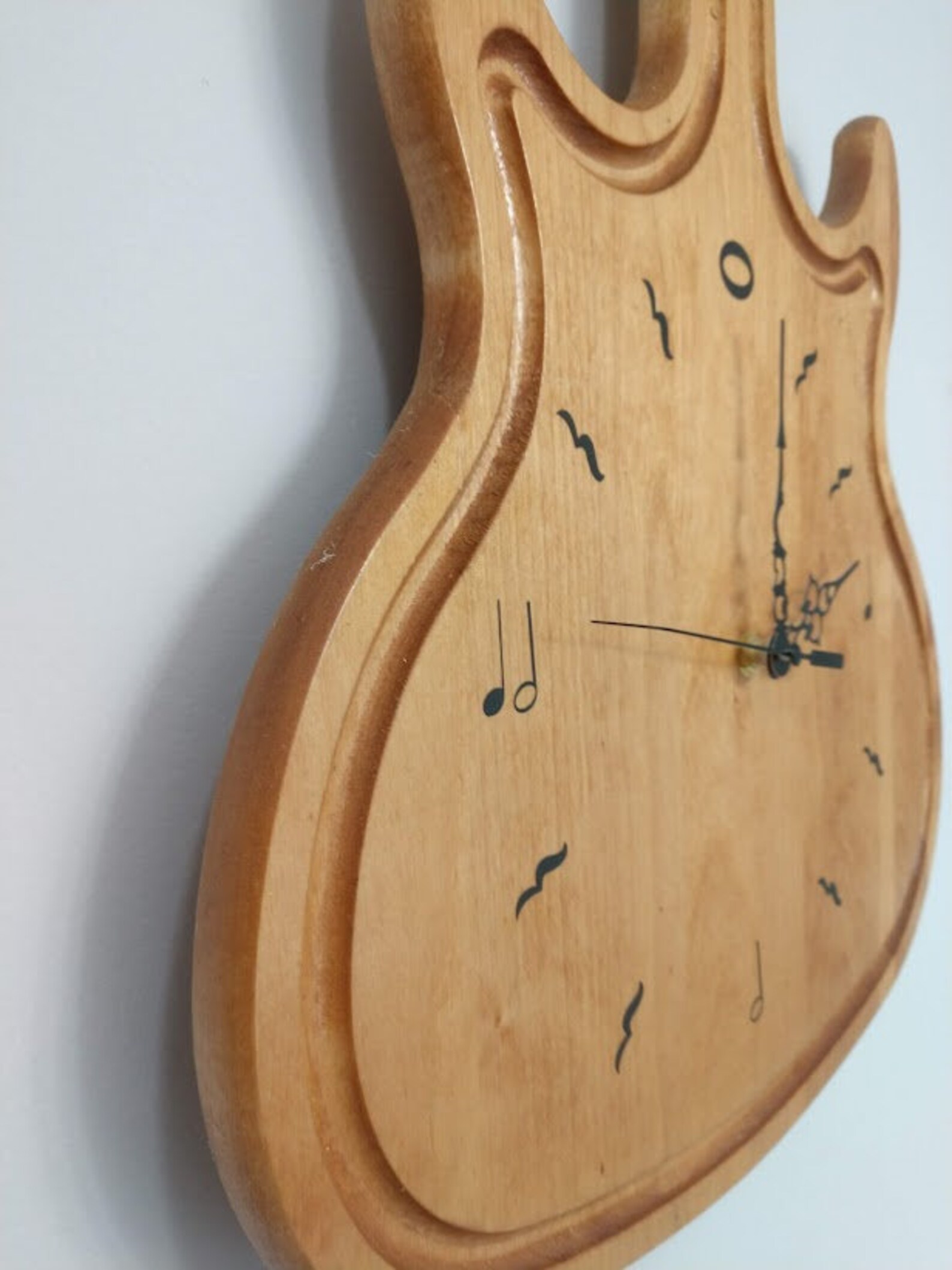 Wooden Guitar Clock Music Clock Gifts for Guitarist - Etsy