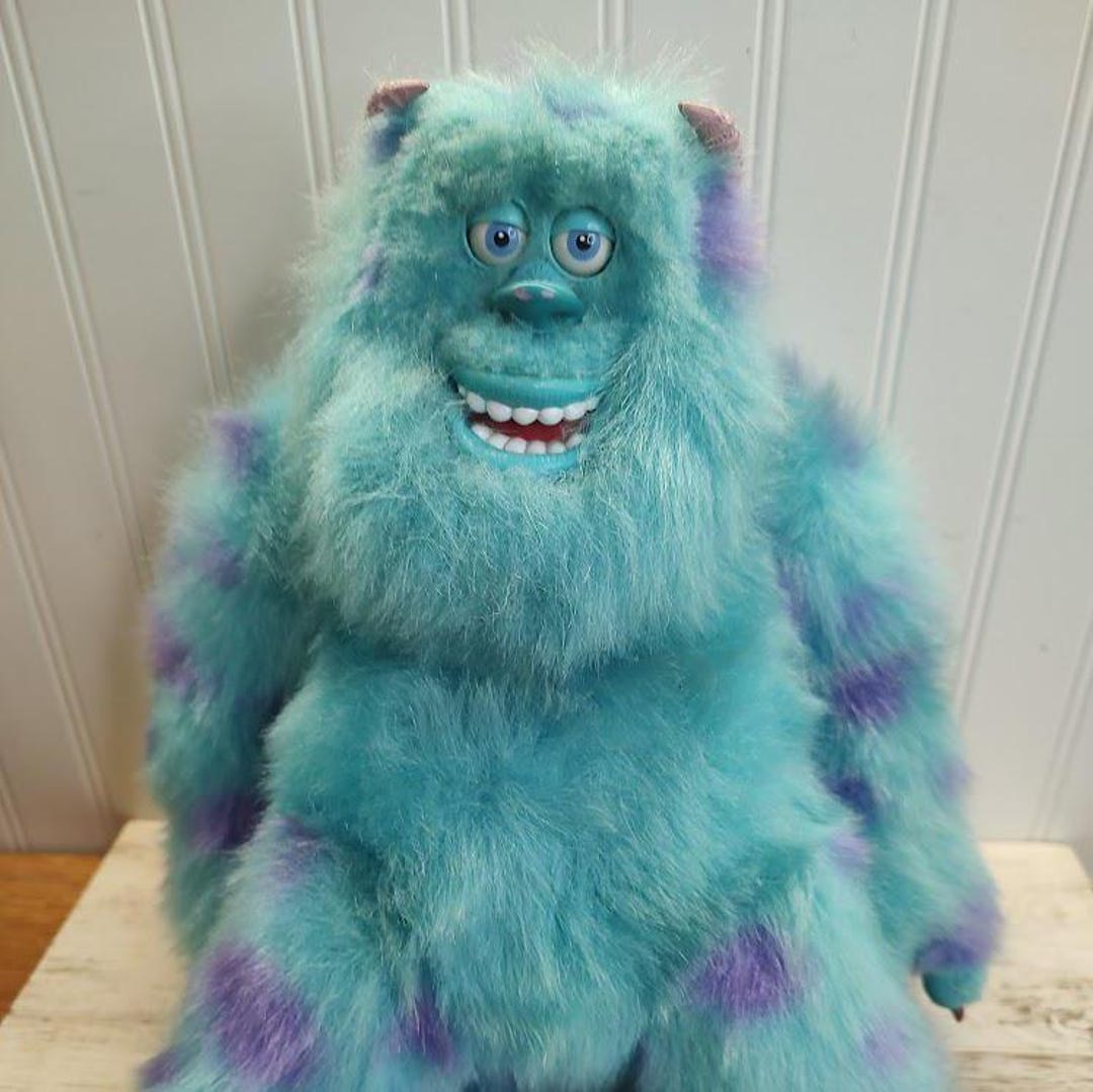 Vintage Talking Sully Sullivan Monsters Inc 15" Stuffed Plush 2001 ...