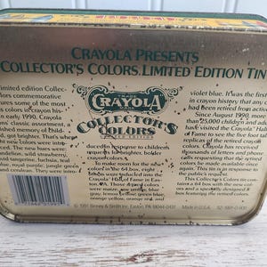 1990 Crayola Crayon Collector’s Colors Tin – Limited Edition ~ Hall of ...