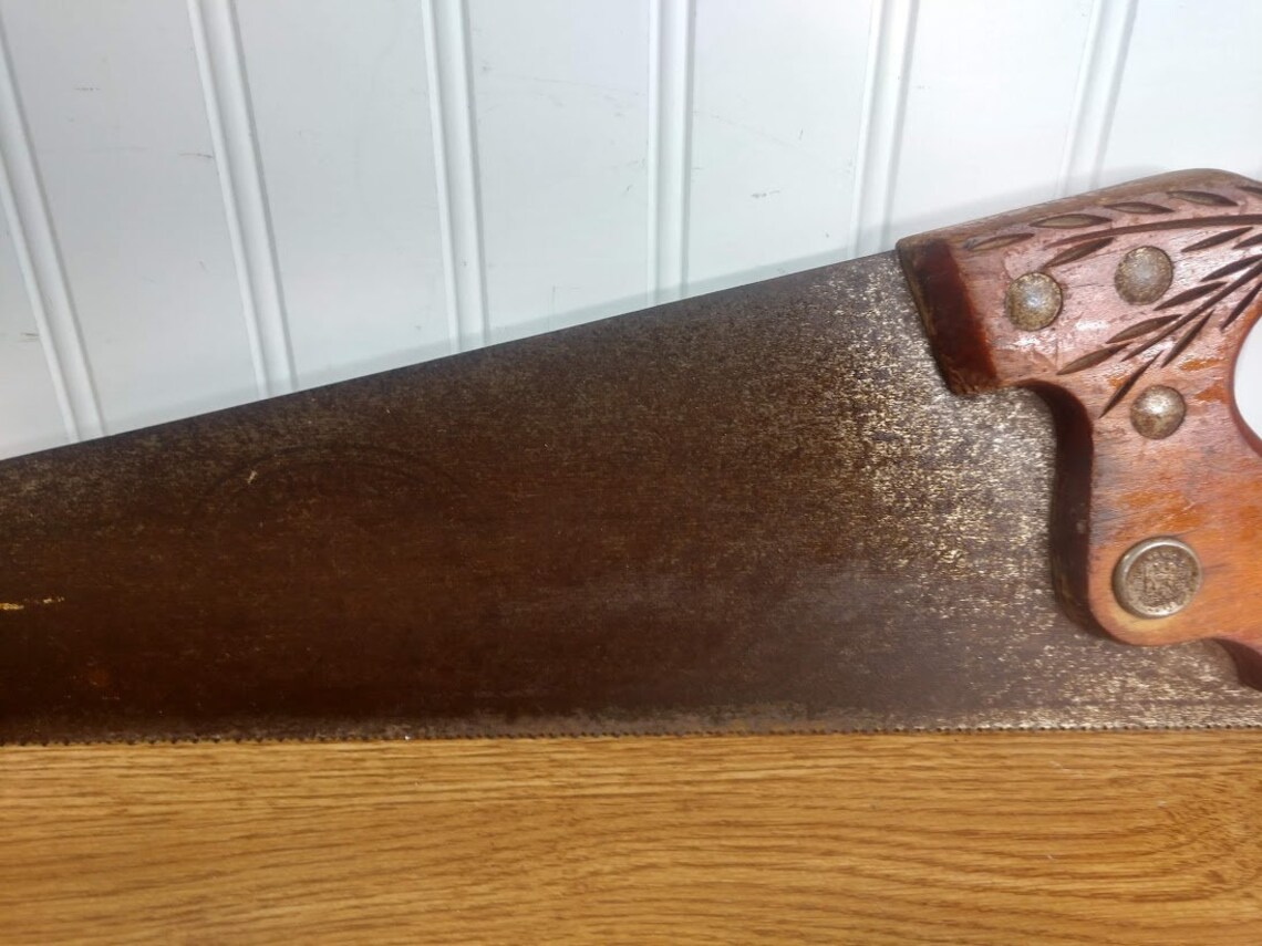 Vintage Warranted Superior 20 Wheat Hand Saw - Etsy