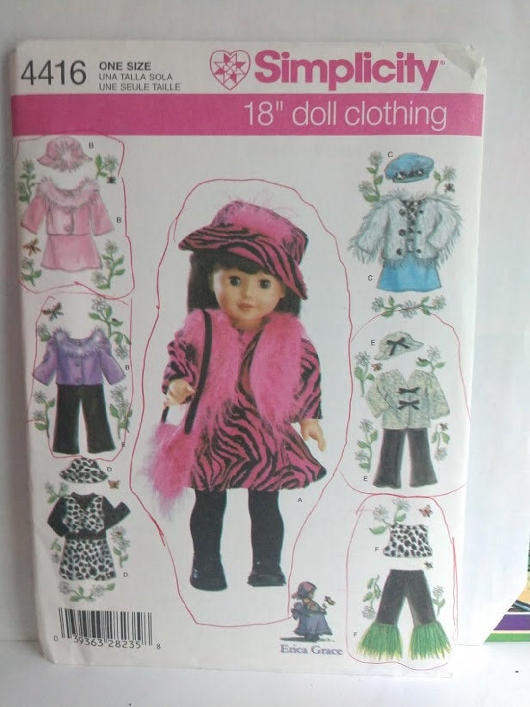 Simplicity 18" Doll Clothes #4416 - Etsy