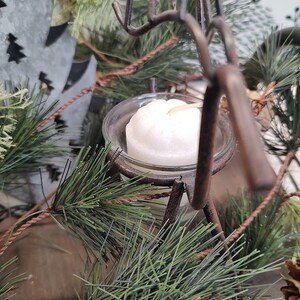 Rustic Winter Christmas Vignette Cabin Christmas Farmhouse Christmas ...