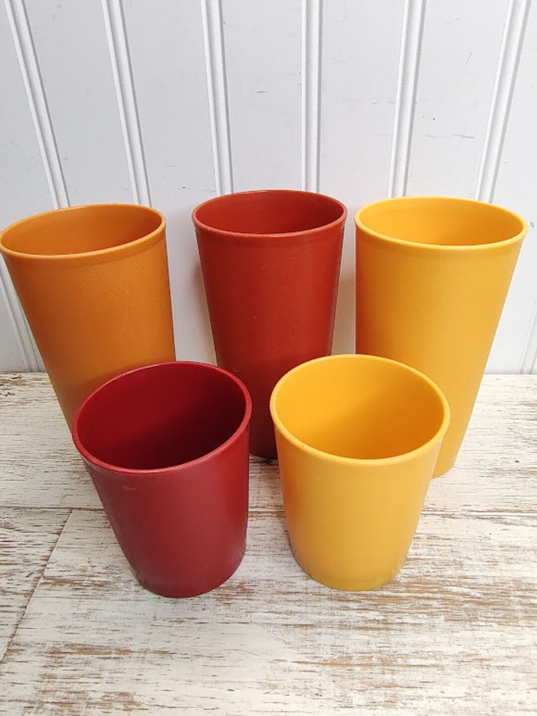 Vintage Tupperware Tumbler Glasses Assorted Harvest Colors - Etsy