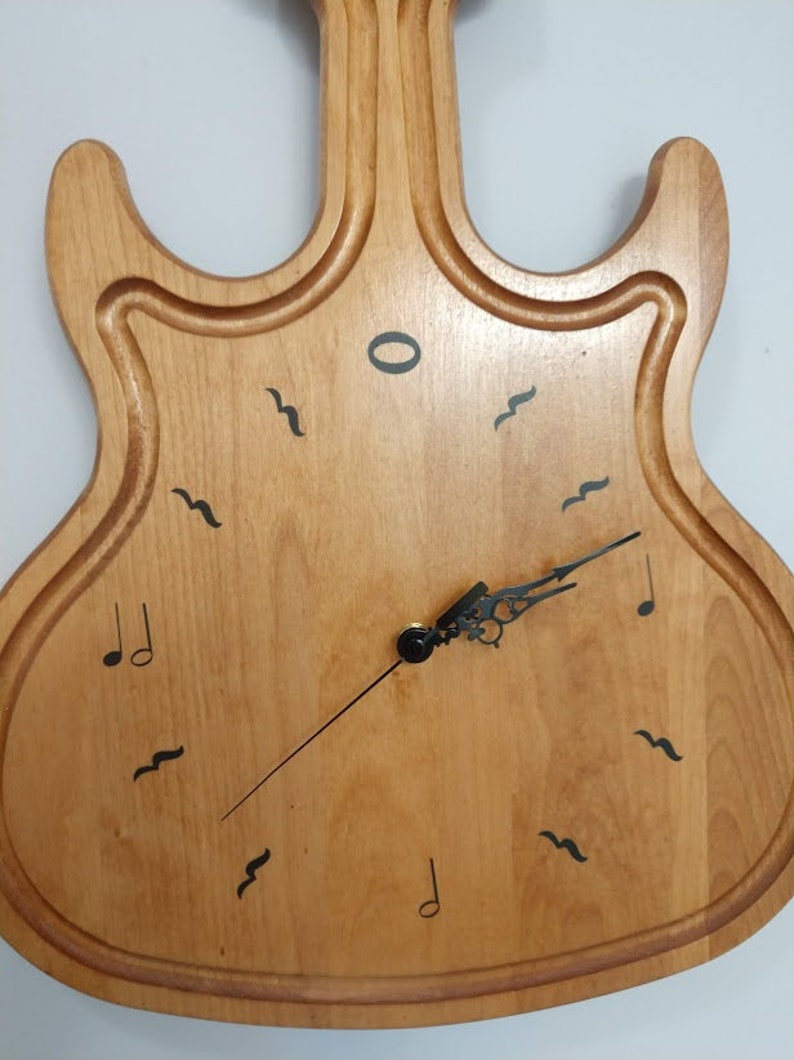 Wooden Guitar Clock Music Clock Gifts for Guitarist - Etsy
