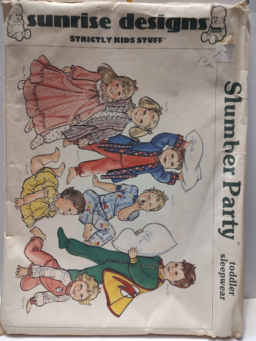 Sunrise Designs Pattern T111 Slumber Party Strictly Kids Stuff, UNCUT ...
