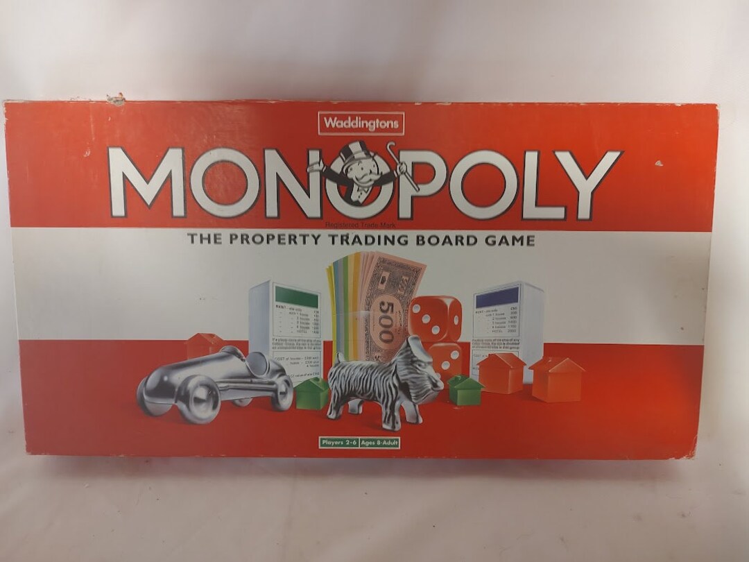 BRITISH MONOPOLY WADDINGTON’S 1993 Vintage Board Game ~ Collectible ...