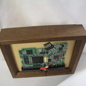 Geek Wall / Desk Clock ~ Computer Circuit Board Clock ~ One of Kind ...
