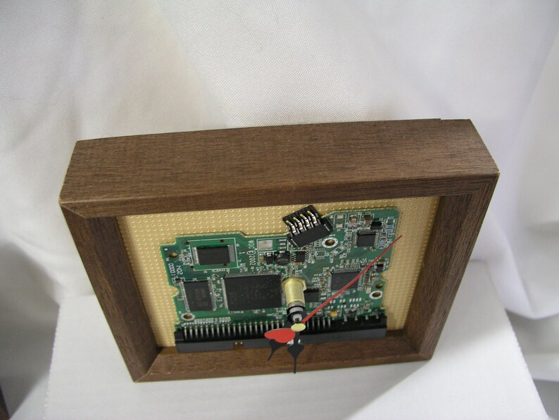Geek Wall / Desk Clock Computer Circuit Board Clock One of - Etsy