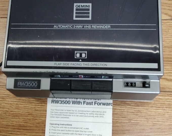 GEMINI TWO Way Video Tape Rewinder VHS Rewinder - Etsy