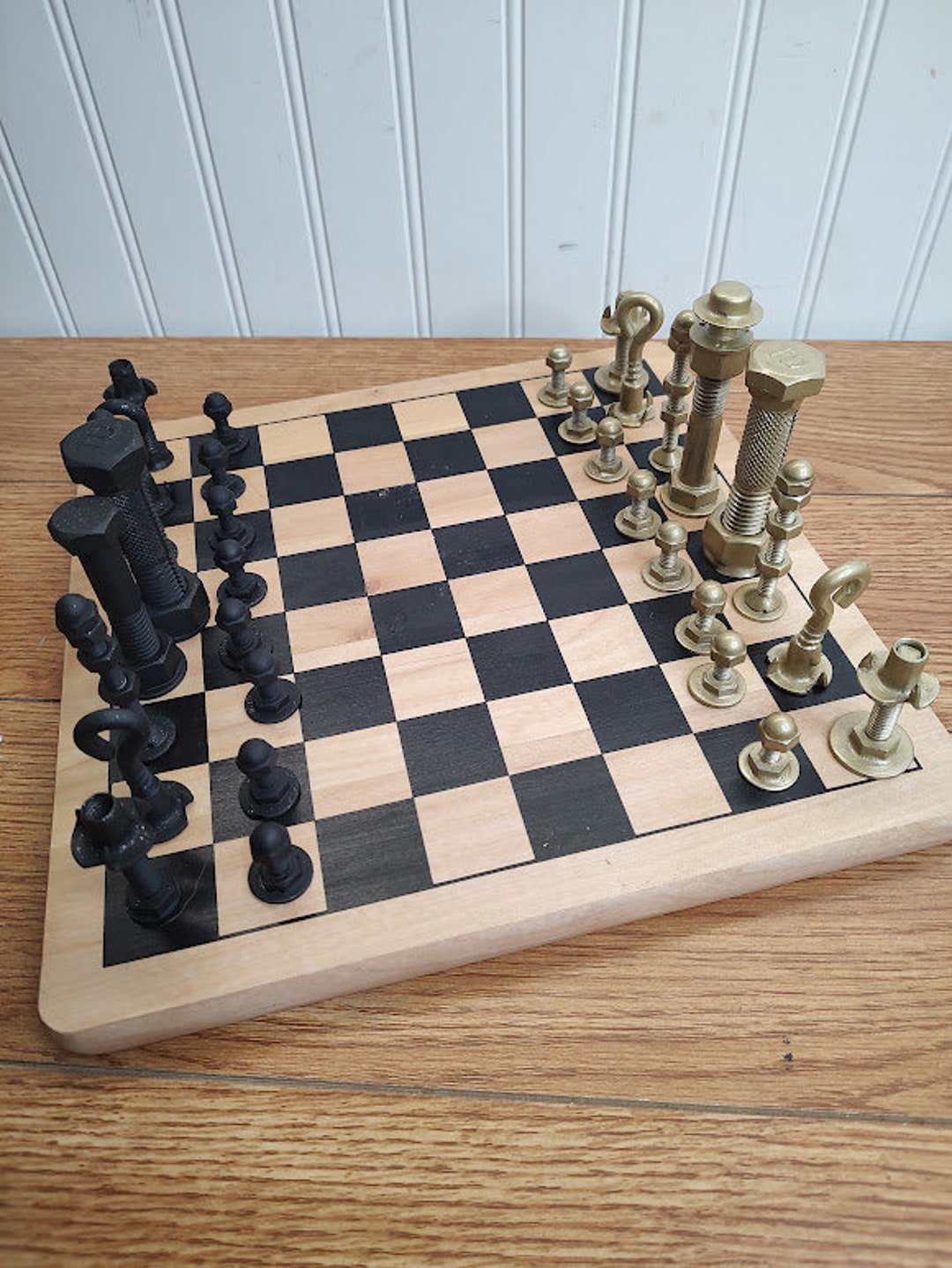 Hardware Chess Set Nut & Bolt Chess Set Unique Chess Set One of Kind ...