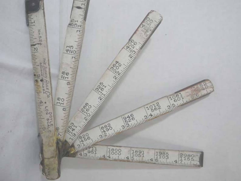 Vintage Used Lufkin Rule Co. Doyle Log Scale Log Rule 47 | Etsy