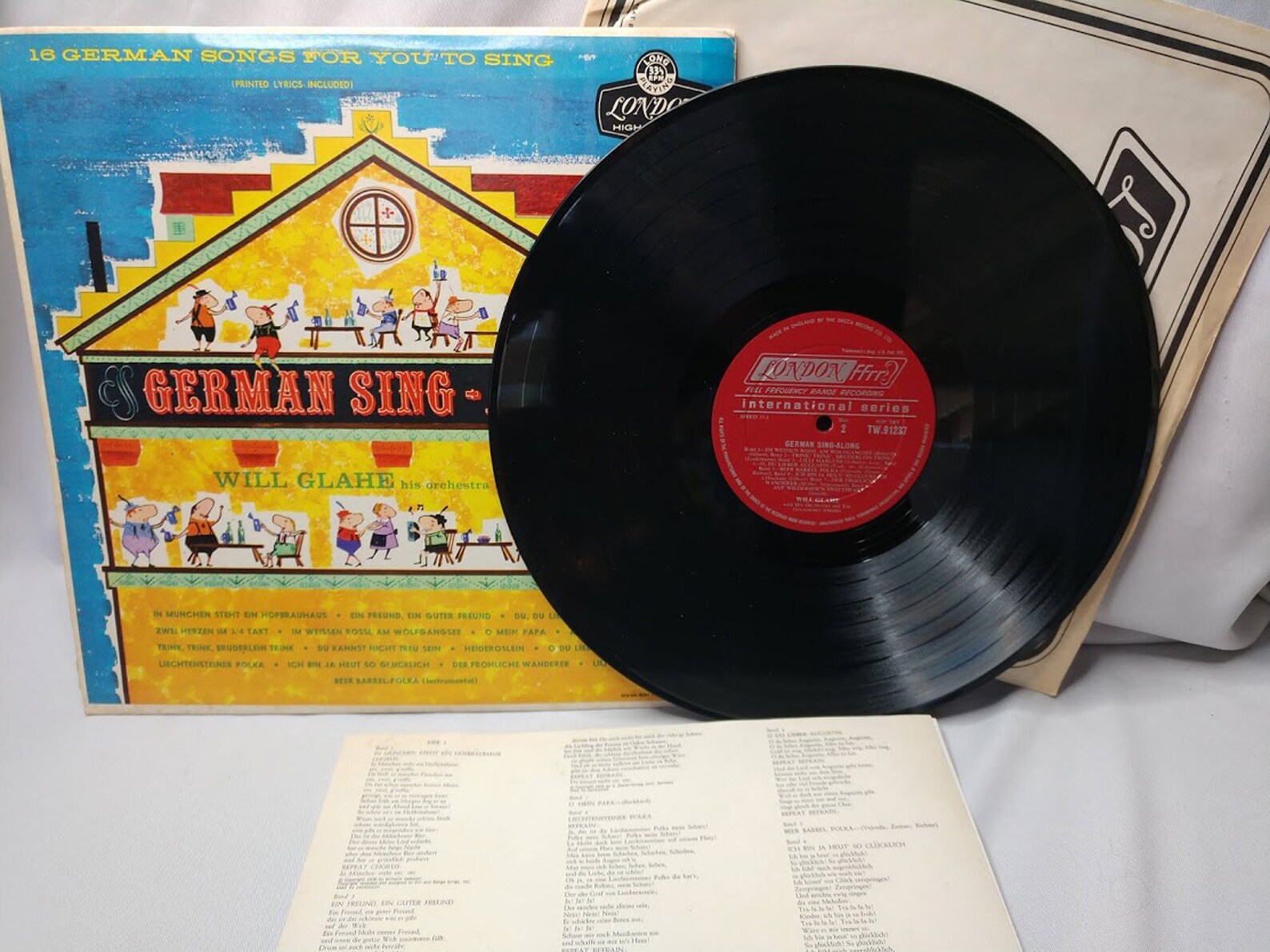 German Sing Along 16 German Songs for You to Sing LP ACP - Etsy