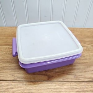 Tupperware Vintage Purple Tupperware Quartet Container 1362 Sandwich ...