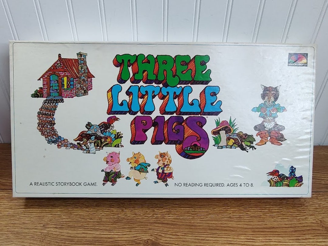 The Three Little Pigs Game 1971 ~ Collectible Game ~ Games for 4 - 8 Yr ...