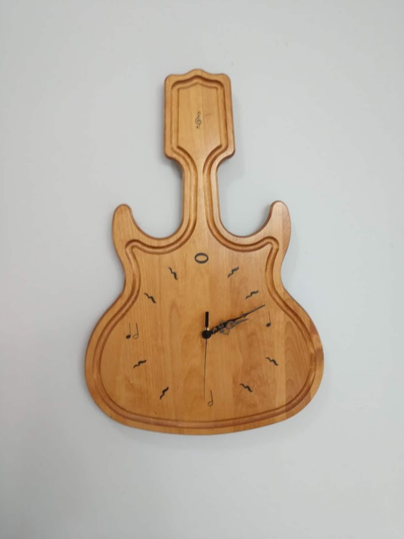 Wooden Guitar Clock Music Clock Gifts for Guitarist - Etsy