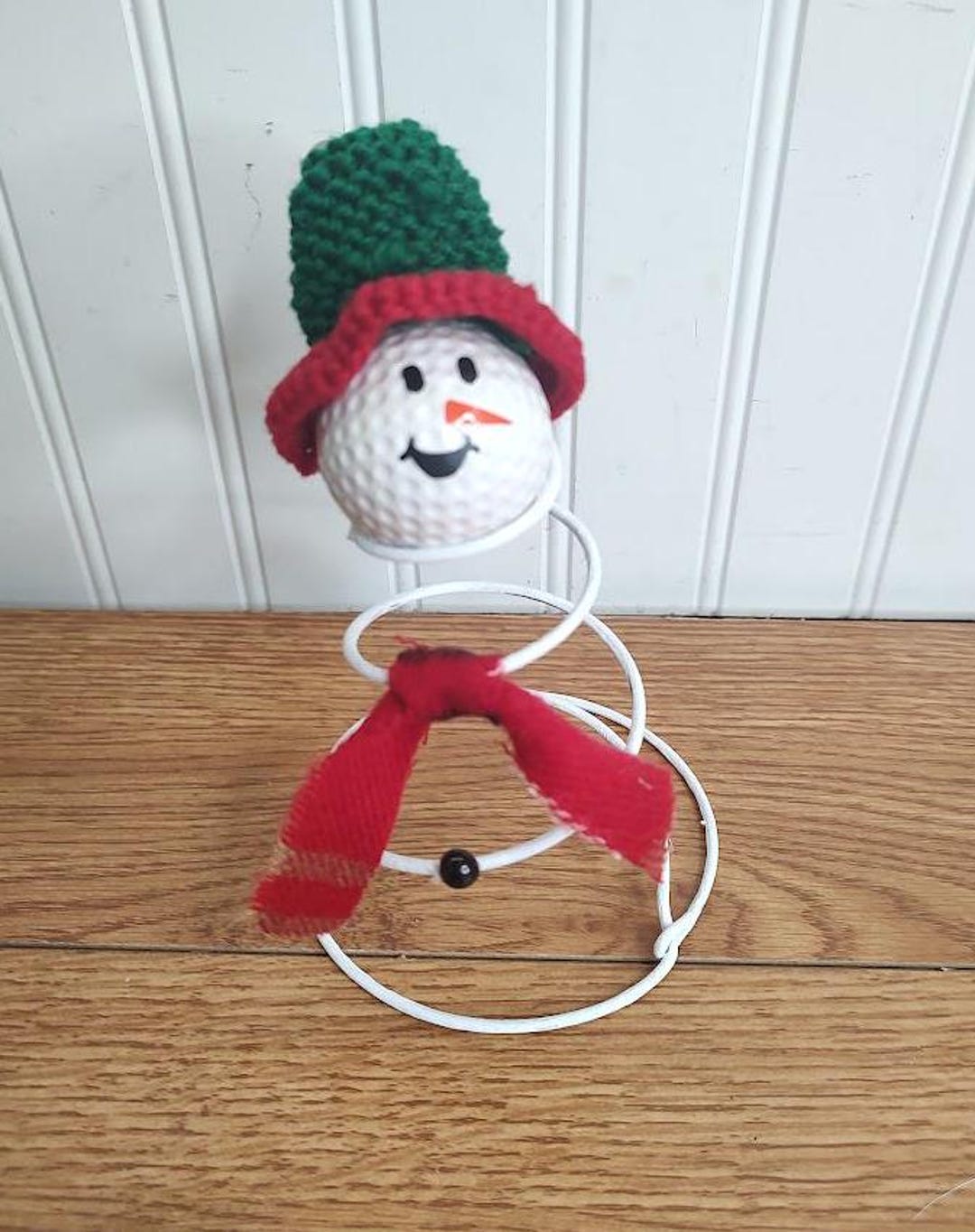 Vintage Bed Spring Golf Ball Snowman ~ Golfer Winter - Etsy
