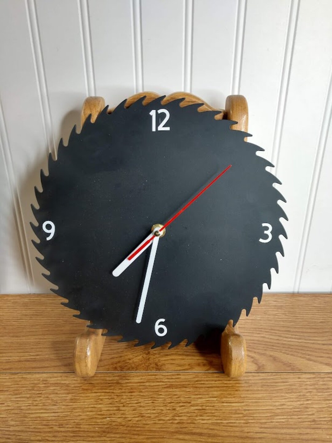 Metal 10" Saw Blade Clock ~ Repurposed Saw Blade ~ Man Cave Clock ...
