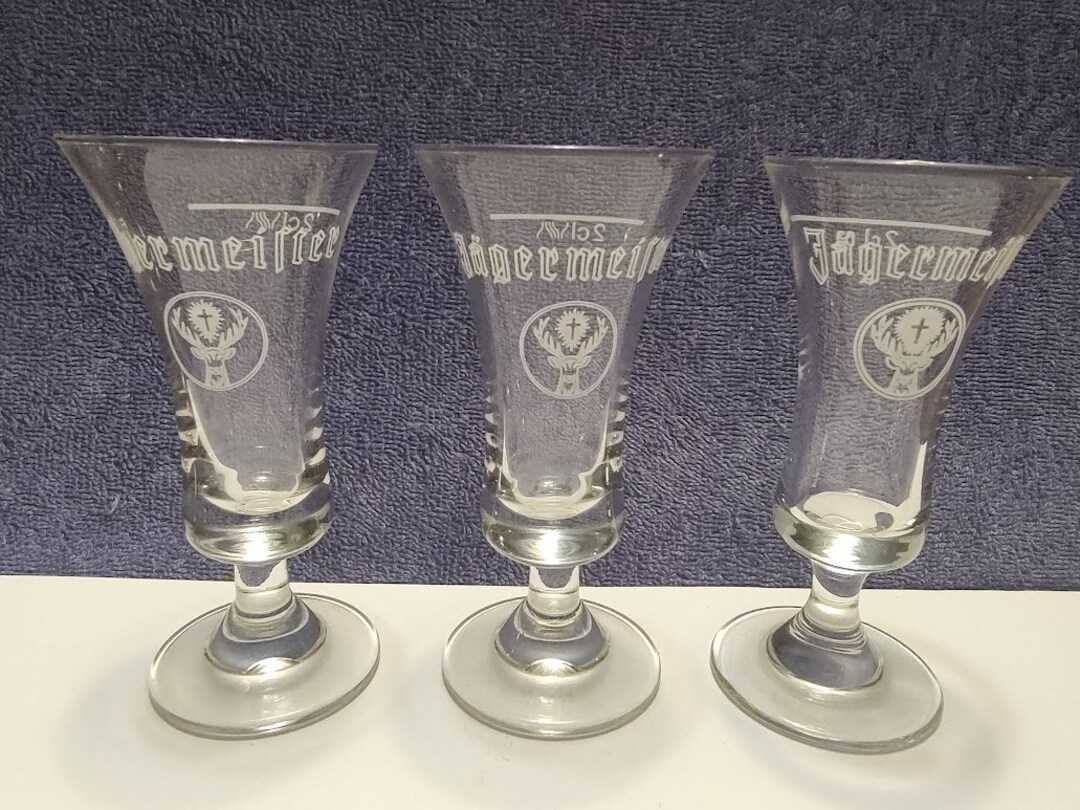 Jagermeister Clear Cordial Shot Glass Gift Idea Man Cave Shot Glasses ...