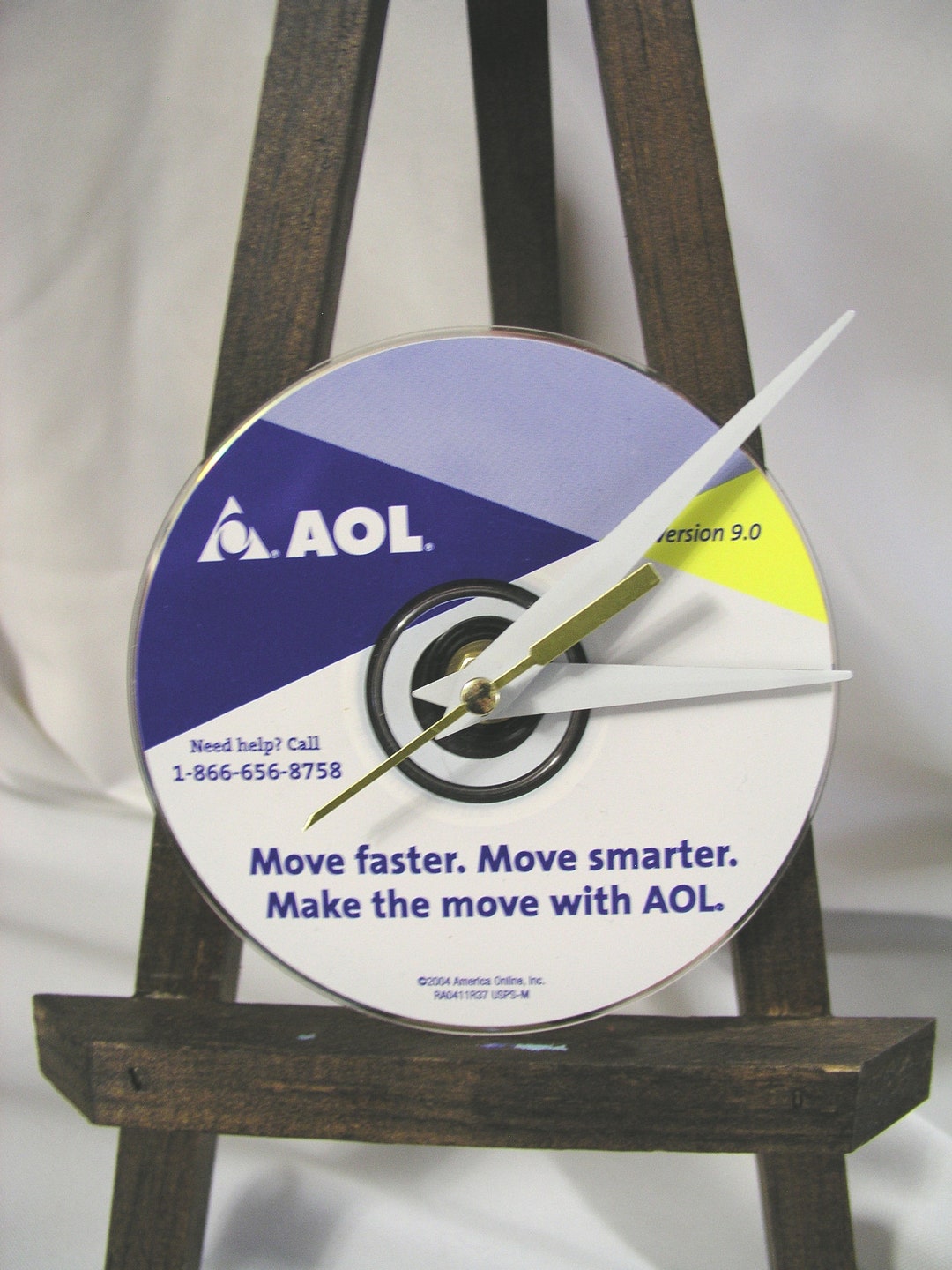 AOL Wall/desk Clock / Geek Clock ~ One of Kind Clock - Etsy