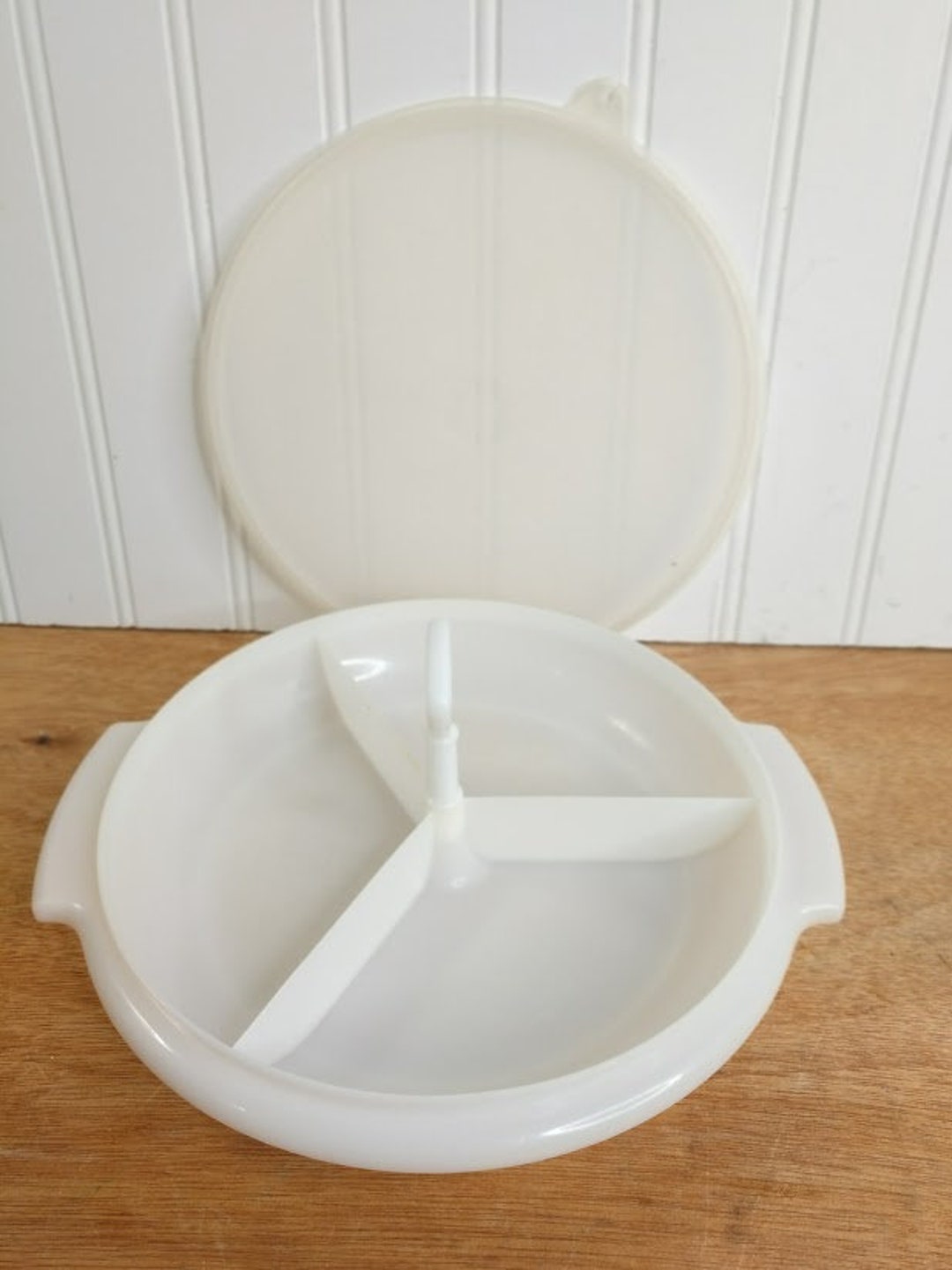 Tupperware White Suzette Divided Serving Dish Snack Tray - Etsy