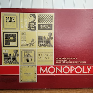 Red Box Monopoly 1964 Version ~ Collectible Game ~ Retired Game ...