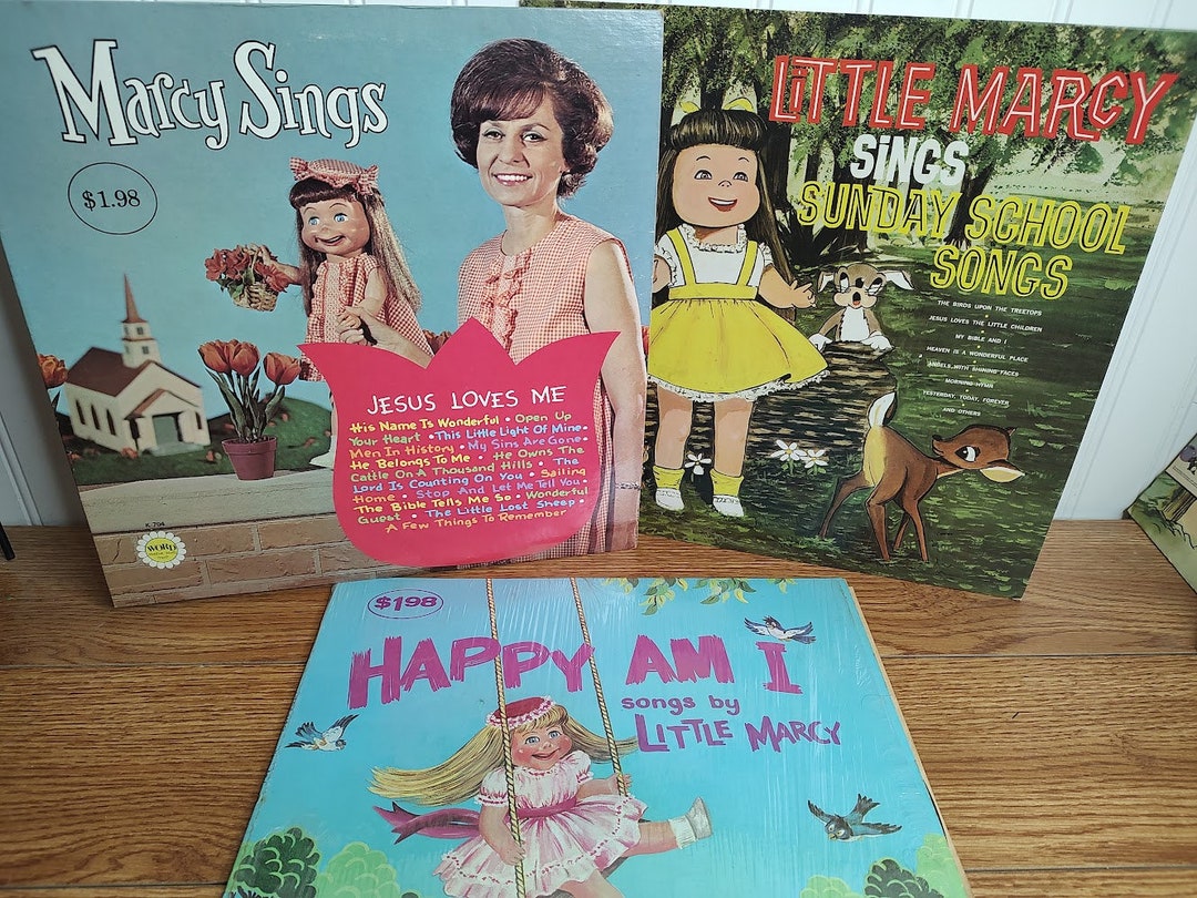 Marcy Tigner Vinyl Christian Records 1960s Ventriloquist Doll Little ...