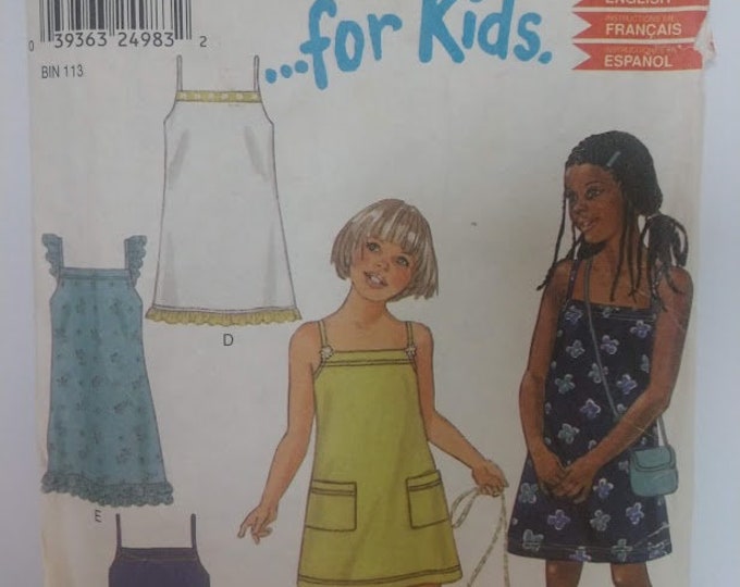New Look Simplicity Pattern for Kids 6096 KIDS Dress Size A 3-8 - Etsy