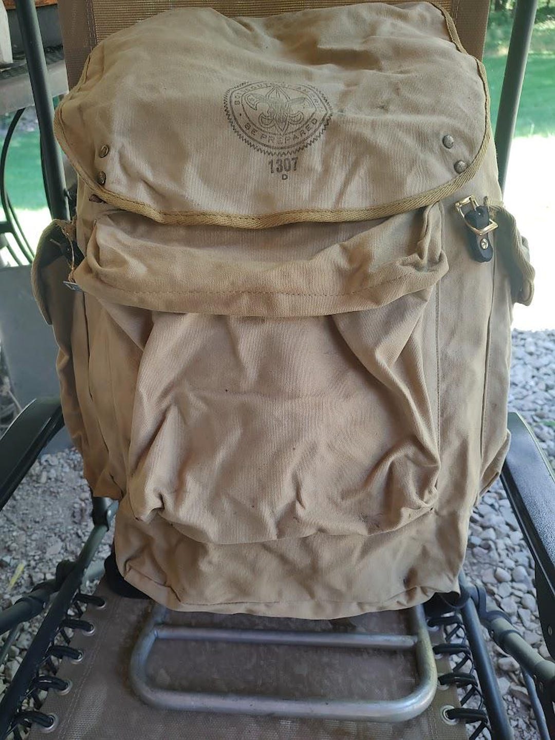 Vintage Boy Scouts of America BSA Frontier Frame Canvas Backpack Model ...
