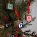 Alphabet Block Christmas Ornament, Vintage Wooden Alphabet Block ...