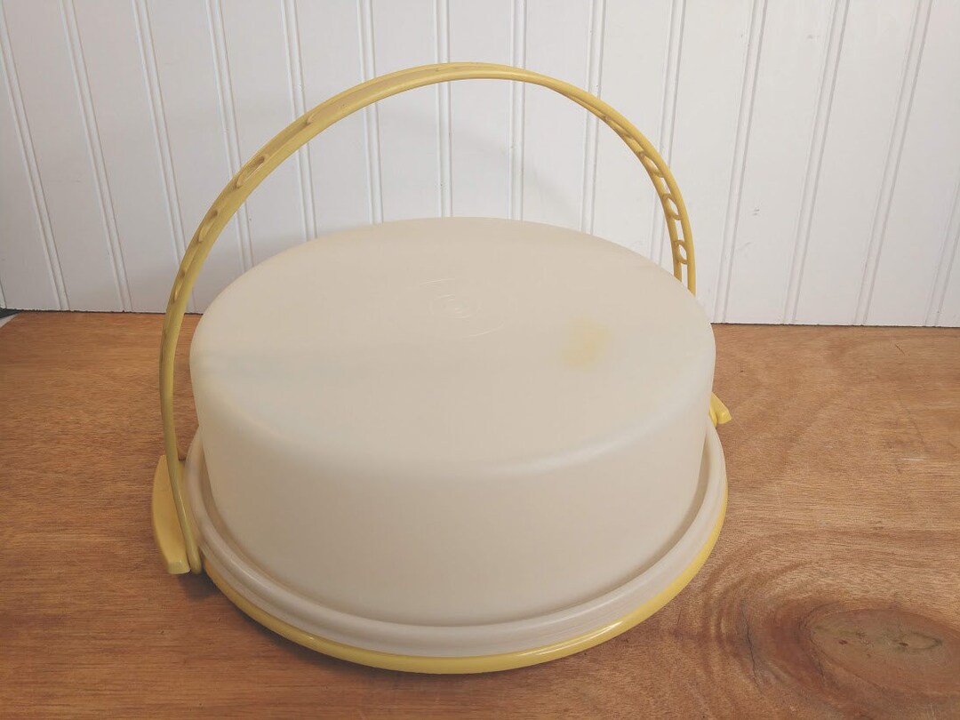 Vintage Tupperware 10" Round Sheer Pie / Single Layer Cake Taker ...