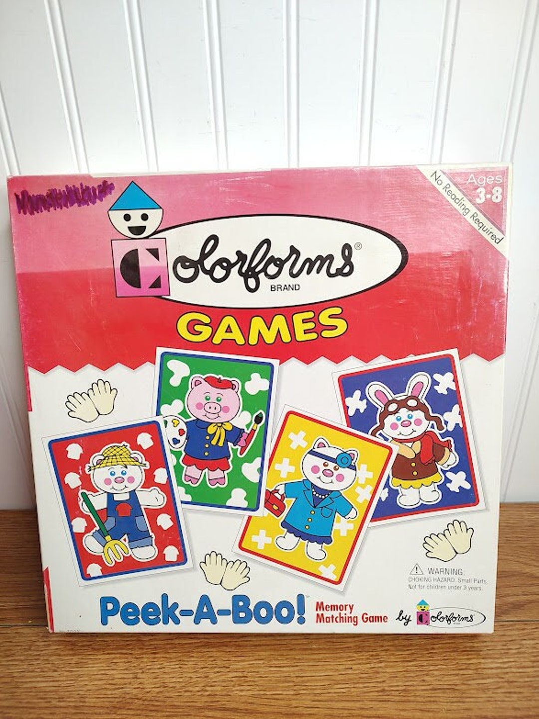 Colorforms 1998 Peek-a-boo Game ~ Colorforms ~ Games 3 -8 Yrs Old - Etsy