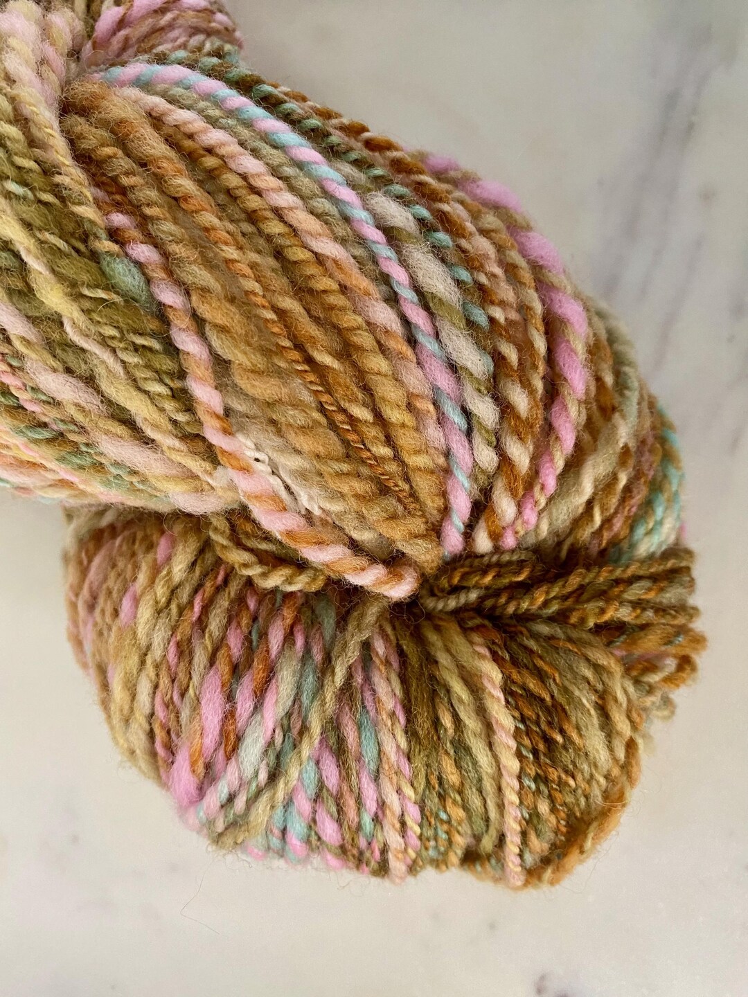 Vintage Inspired Handspun Yarn, Iridescent Cormo Wool Yarn, Light DK ...