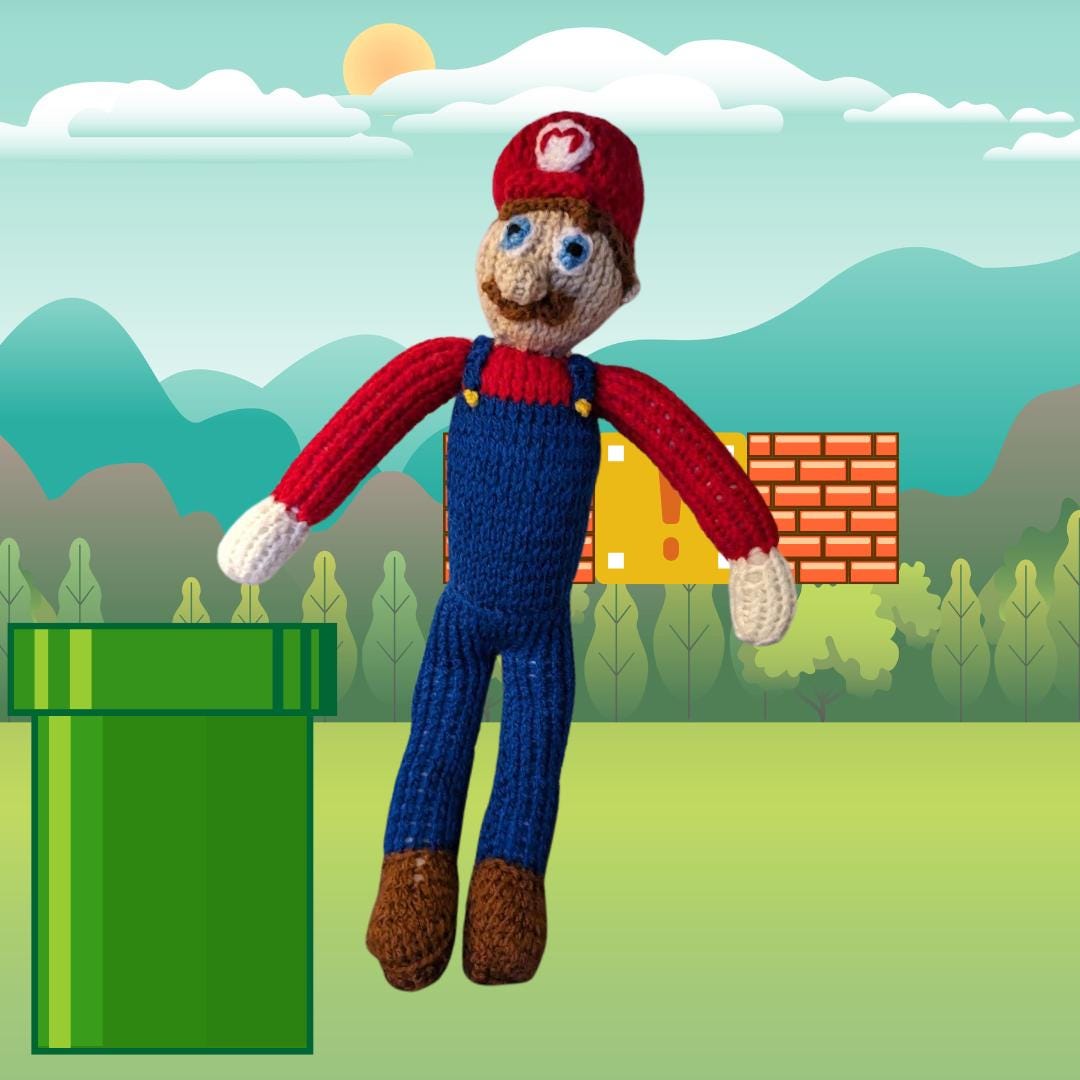 Knitted Super Mario Bros - Etsy