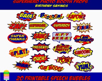 Superhero photobooth | Etsy