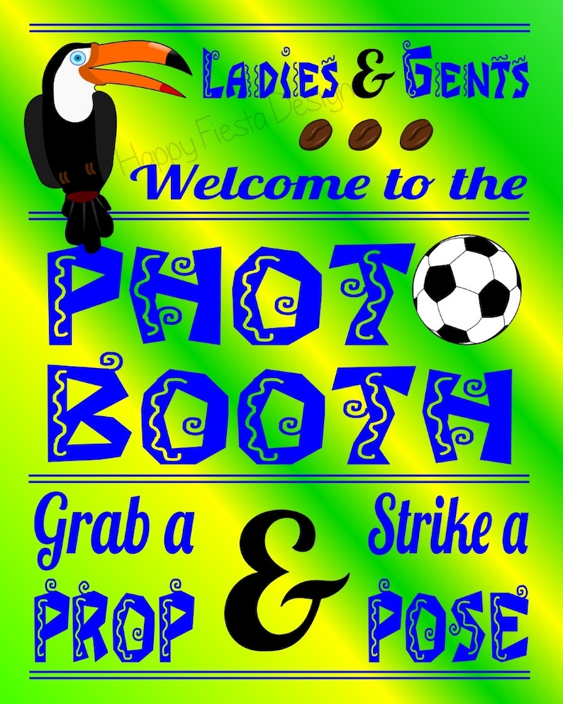 PRINTABLE Brazil Photo Booth Props-brazil Photo - Etsy