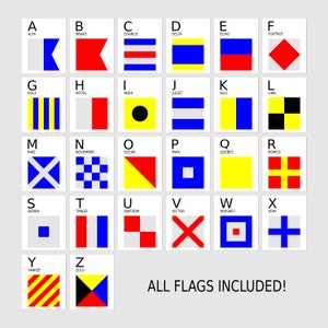 PRINTABLE International Maritime Signal Flags-letters A-z-maritime ...